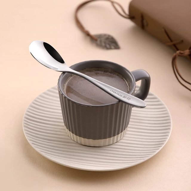 Camellia thickened stainless steel spoon fruit spoon watermelon spoon ...