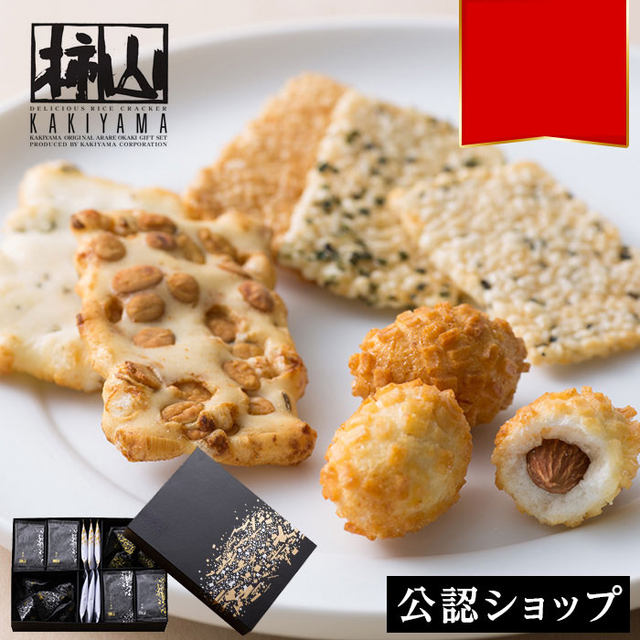 Japan direct mail Kakiyama Kakiyama senbei and fruit snack gift box ...