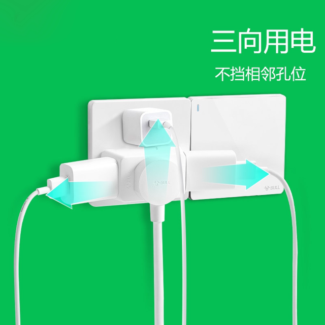 Bull bedside socket converter one to three adapter multi-functional row ...