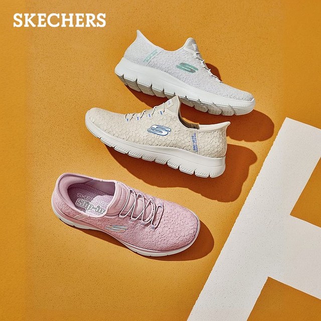 Skechers 2024 autumn new women's shoes fashionable simple flash step ...