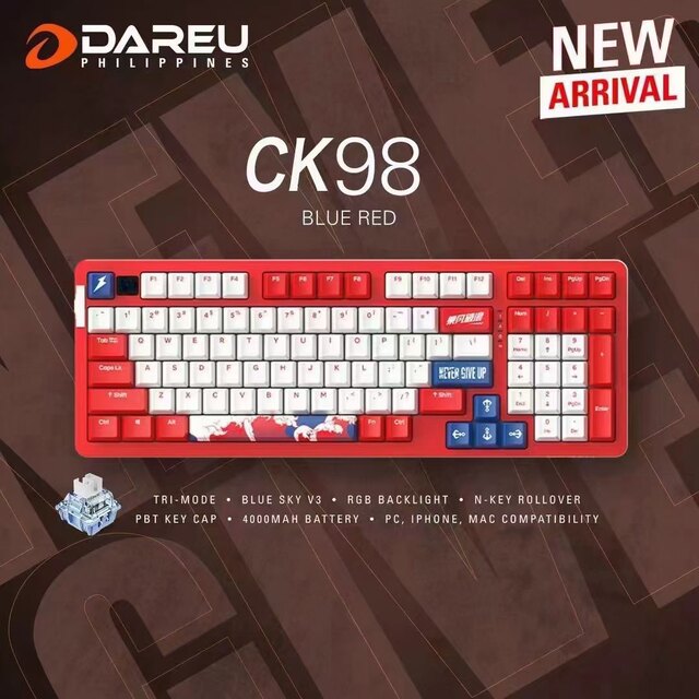 Daryou ck98 game mechanical keyboard sky axis wired USB Internet cafe e-sports hotel cf chicken ...