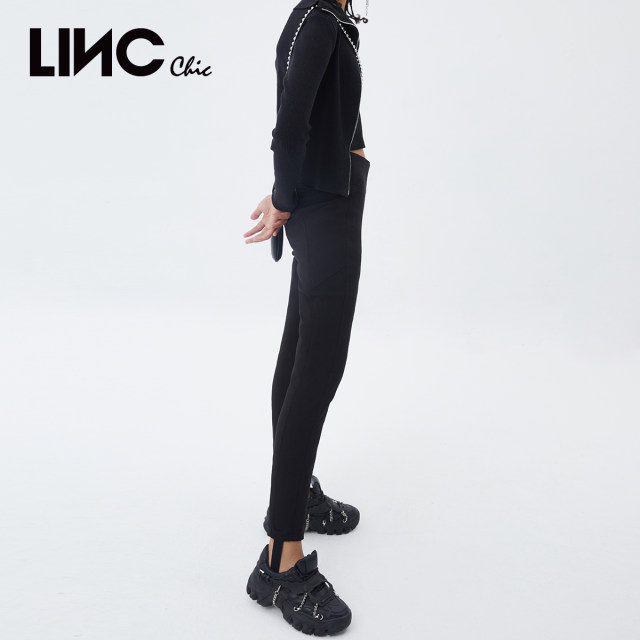 LINCCHIC Jin Yujie down pants women's long high waist warm slim stretch ...