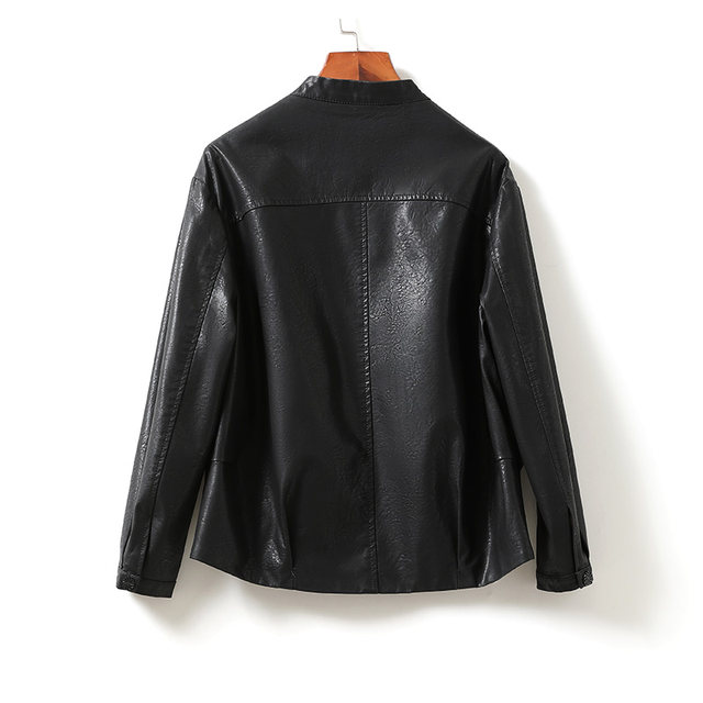 Women's short black leather jacket, small Haining genuine leather 2025 ...