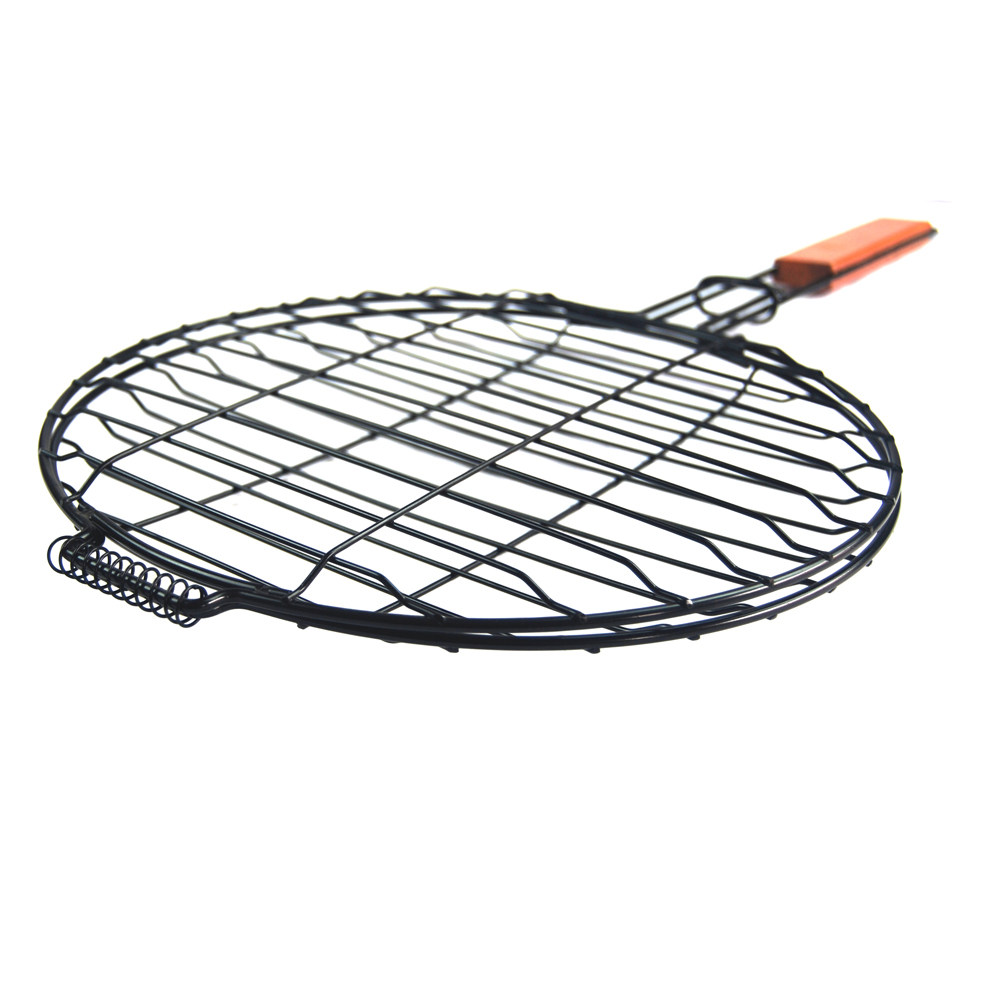 Round Non-Stick Barbecue Clips | Black BBQ Net Clips | Outdoor BBQ ...