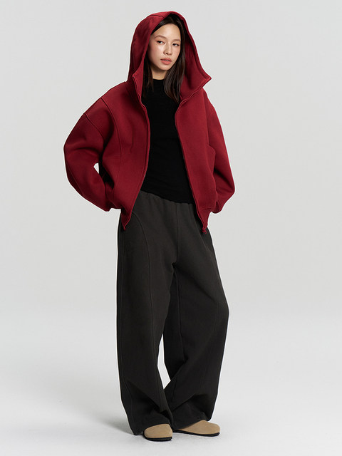 RAPPEYE casual retro national trend American heavy hooded couple loose ...