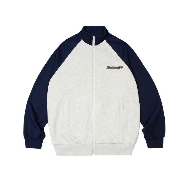 RAPPEYE sports casual American retro contrasting color jacket boys ...