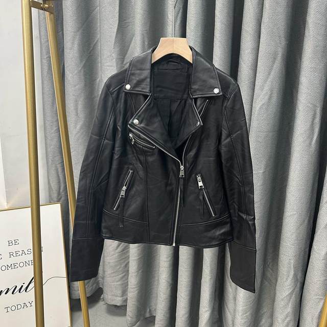 European and American street trend locomotive clothes leather clothes ...