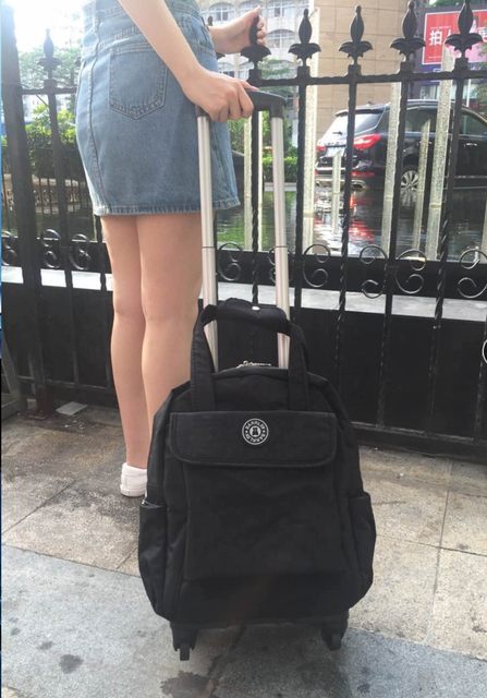 Mini pullable, pushable travel bag, short-distance travel bag, ultra ...