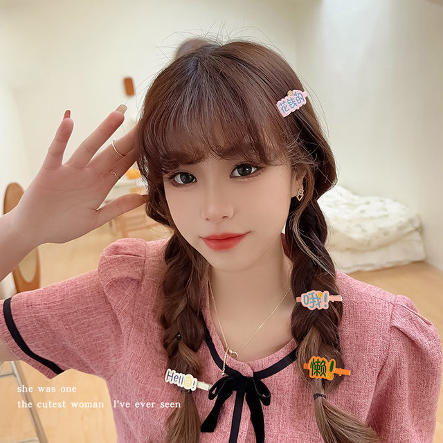 Cute Text, Funny and Creative Hair Clips for Women, Side Fringe Hair ...