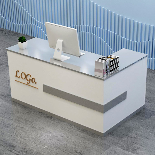 Simple collection platform Simple modern company front desk reception ...