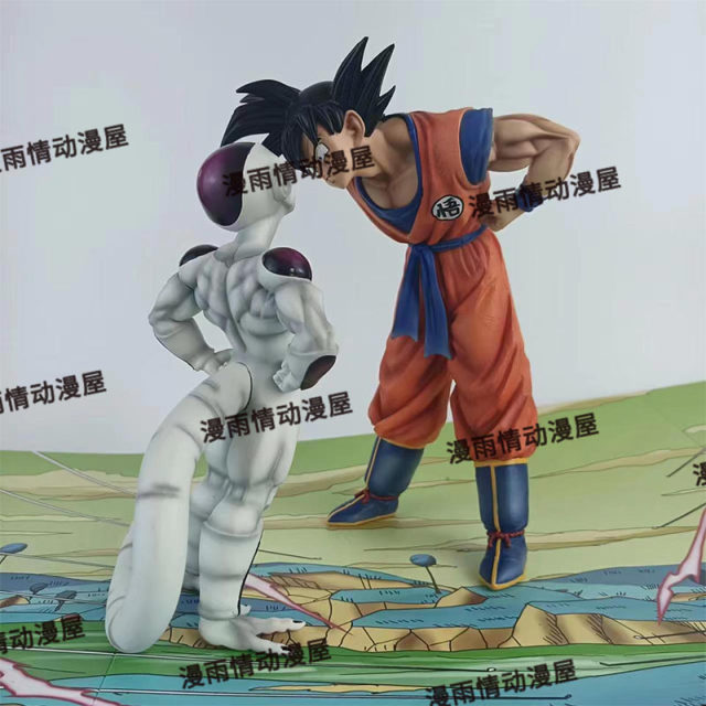 Dragon Ball Son Goku Frieza standing with arms akimbo and looking at ...