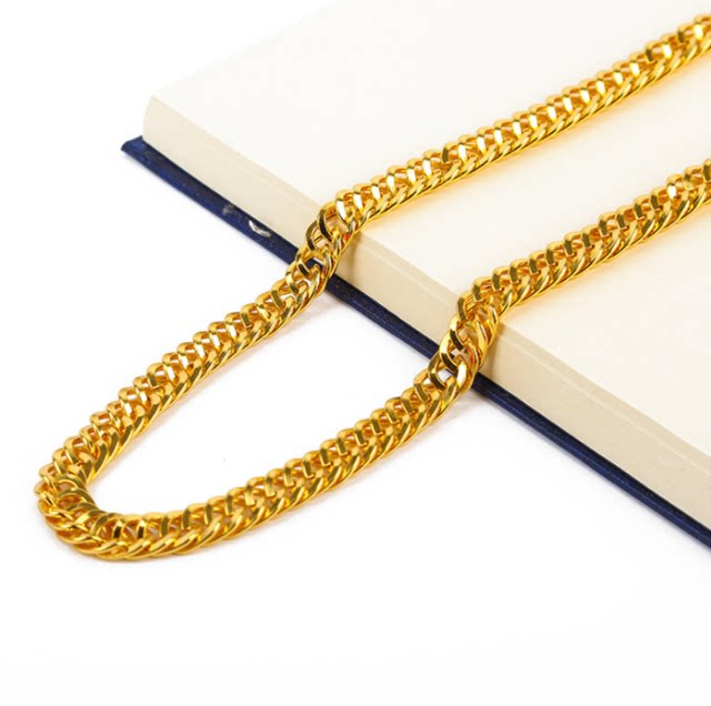 Big gold chain props Vietnamese sand gold necklace men do not fade new ...