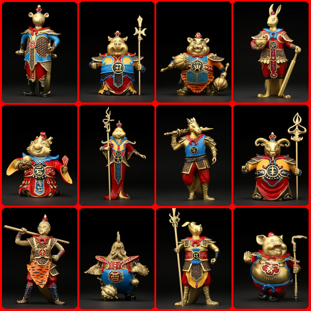 Shangshan Ruo Shui all copper, all copper zodiac signs, dogs and mice ...