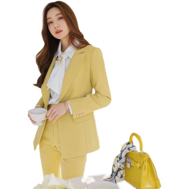 chic small suit women's professional wear temperament casual slim slim ...