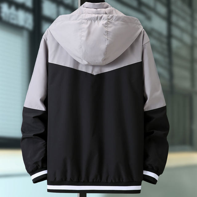 Plus size plus size high school student spring and autumn jacket men's ...