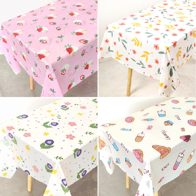 Light luxury and sweet disposable table rectangular forest waterproof ...