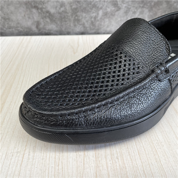 Broken code shoes factory clearance genuine leather mesh classic bean ...