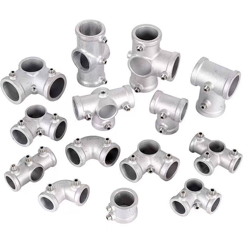 20/25/32mm Steel Pipe Fittings - Round Snap-On Connectors