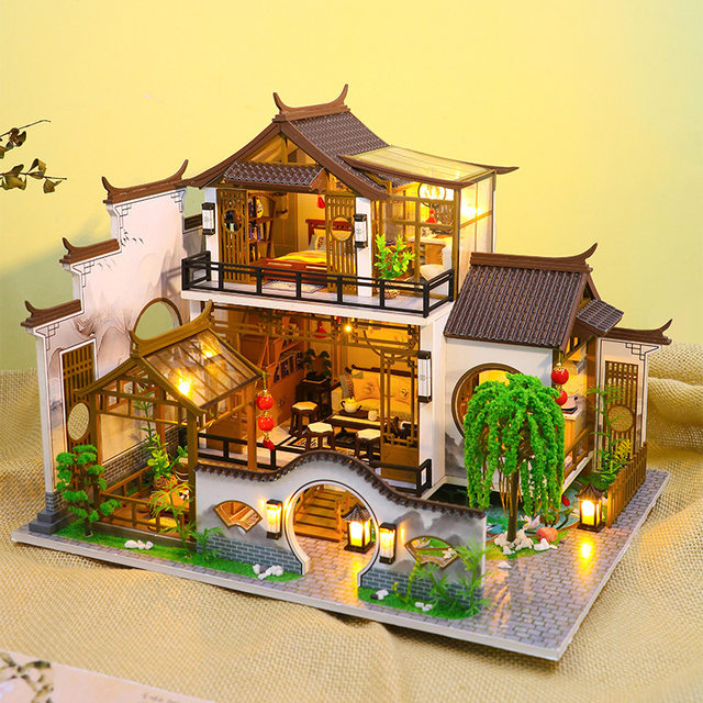 Professional production of handmade DIY huts, finished Japanese-style ...