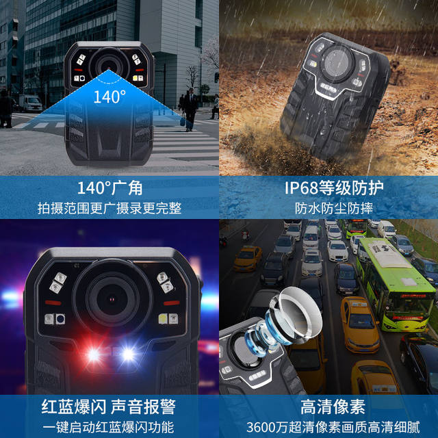 Law enforcement recorder, chest-worn camera, high-definition video ...