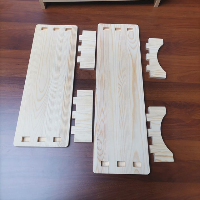 Monitor elevated solid wood base desktop computer desk storage rack ...