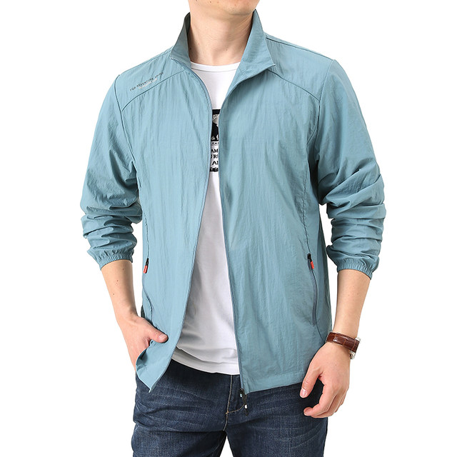 Men's sunscreen clothes summer outdoor loose jacket breathable thin ...
