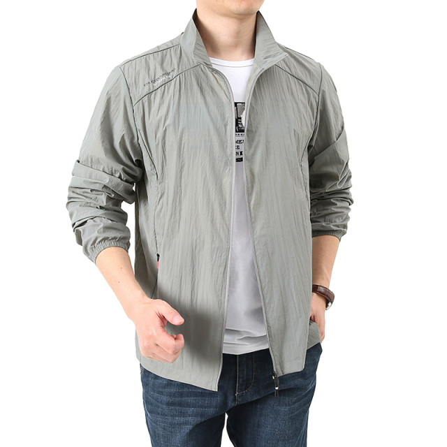 Men's sunscreen clothes summer outdoor loose jacket breathable thin ...
