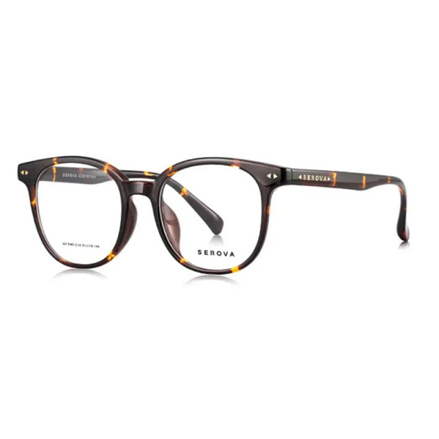 Swarovski ultra-light tortoise shell square frame myopia glasses for ...