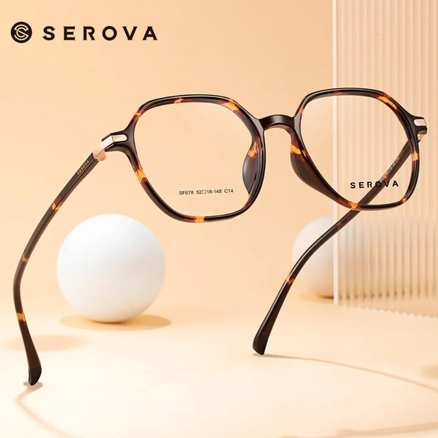 Swarovski myopia glasses frame for men and women simple retro TR90 Maillard style square frame ...