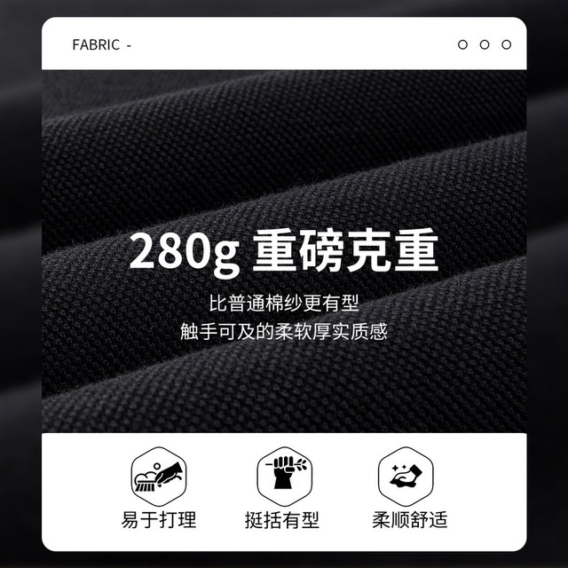 Dances with Wolves heavyweight pure cotton polo shirt 2024 spring and ...