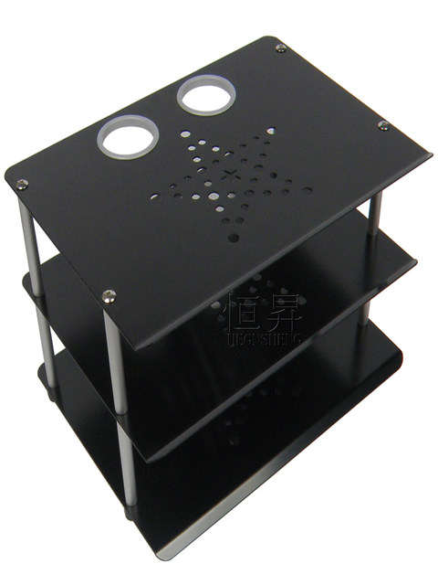 Space aluminum desktop rack router storage box living room plug-in ...