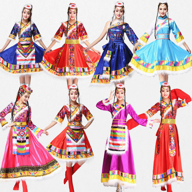 Women's clothing/stage clothing/ethnic clothing/Mongolian clothing/Tibetan water sleeves ...