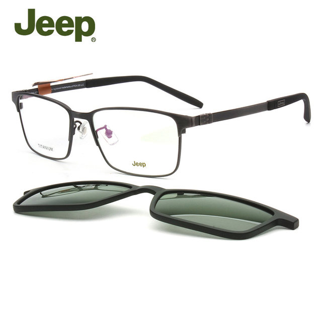 Jeep Jeep Myopia Glasses Glasses Titanium Skills Male Framed Glasses Frame Magnetic Set Magic ...