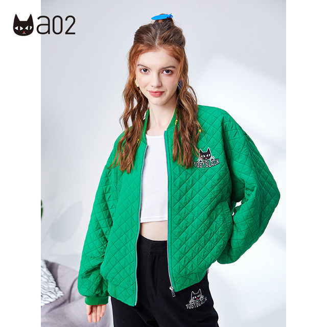 a02 quilted jacket women's autumn new trendy cool loose thin cotton ...
