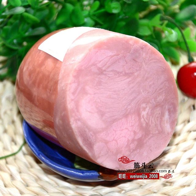 Tianjin Guoshun refined salt water ham 500g pork sausage sandwich New ...