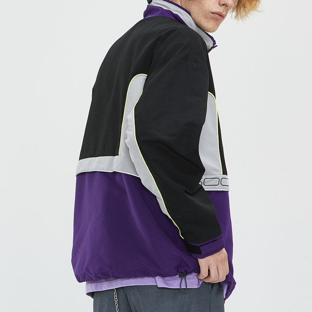 SIDEEFFECT splicing American trend national trend retro storm jacket ...