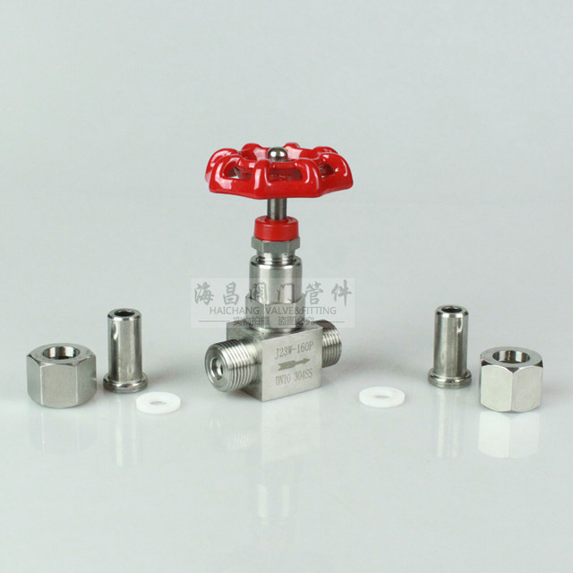 J21W/J23W-160P needle valve stainless steel 304 welded external thread needle valve globe valve ...