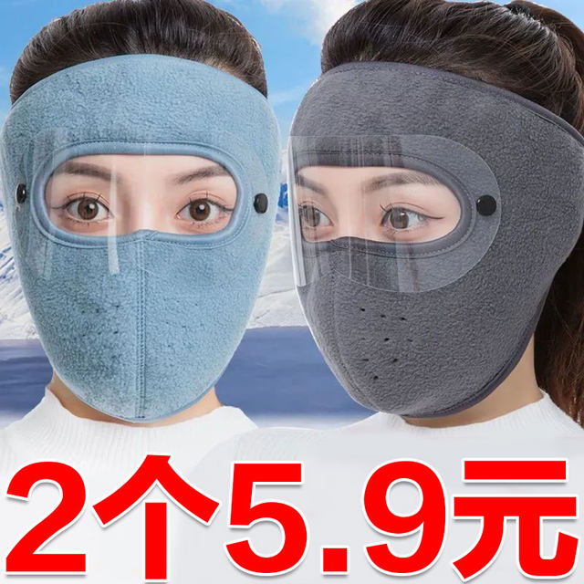 Winter warm large mask, eye protection, full face, cold wind protection ...
