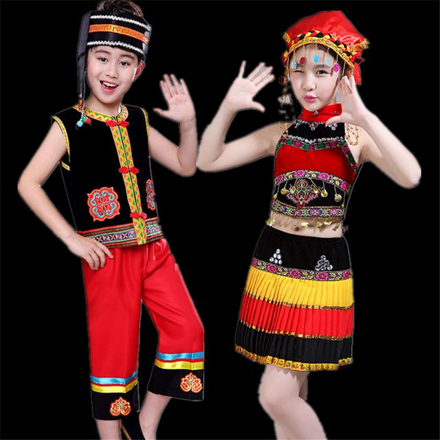 Yi costumes new Yi costumes adult six hundred pleated skirt performance ...