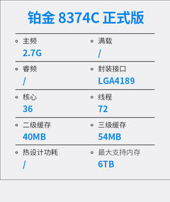 intel至强 铂金三代 8374C CPU 36核72线 2.7G 满载3.5G 4189针-淘宝网