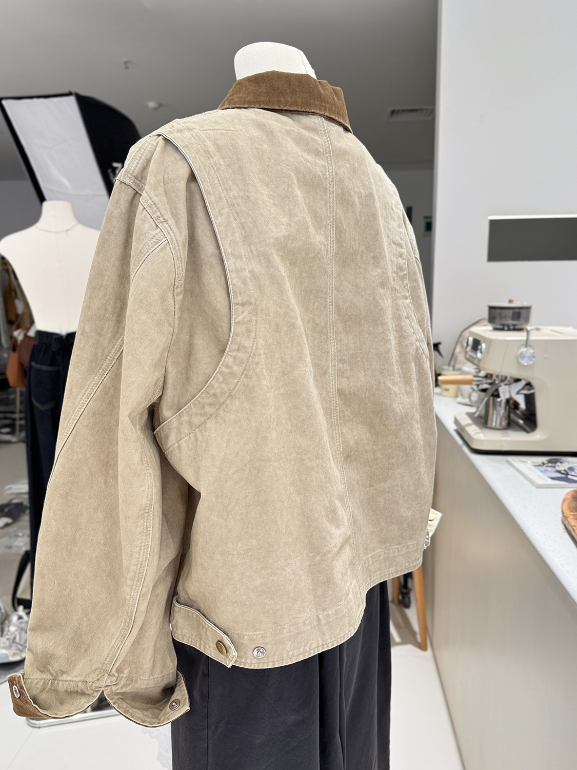 Spring and Autumn New American retro old loose lazy water lapel Detroit ...