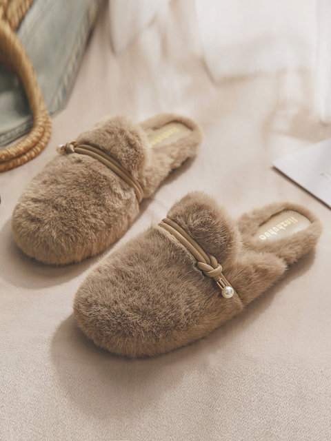 Sheepskin Version ~ Internet Celebrity Hot-Selling Closed-Toe Half ...