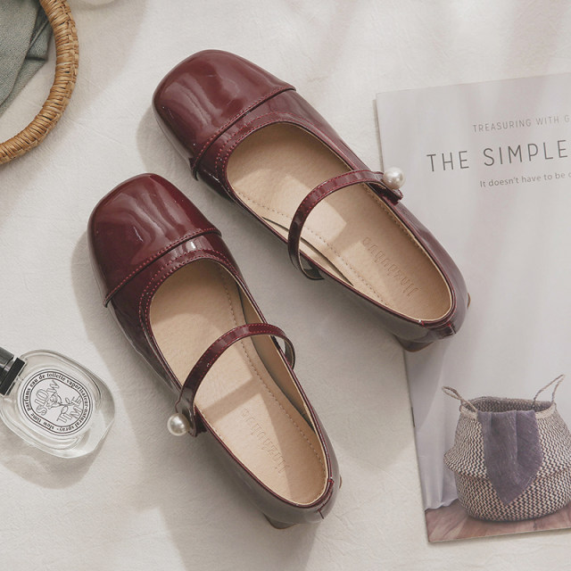 Sheepskin version~Mary Jane women's shoes evening style gentle shoes ...