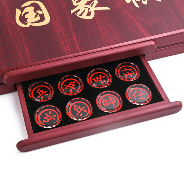 Crystal Pust Chinese Plasma Set Wooden Chessboard drawer Children toy ...