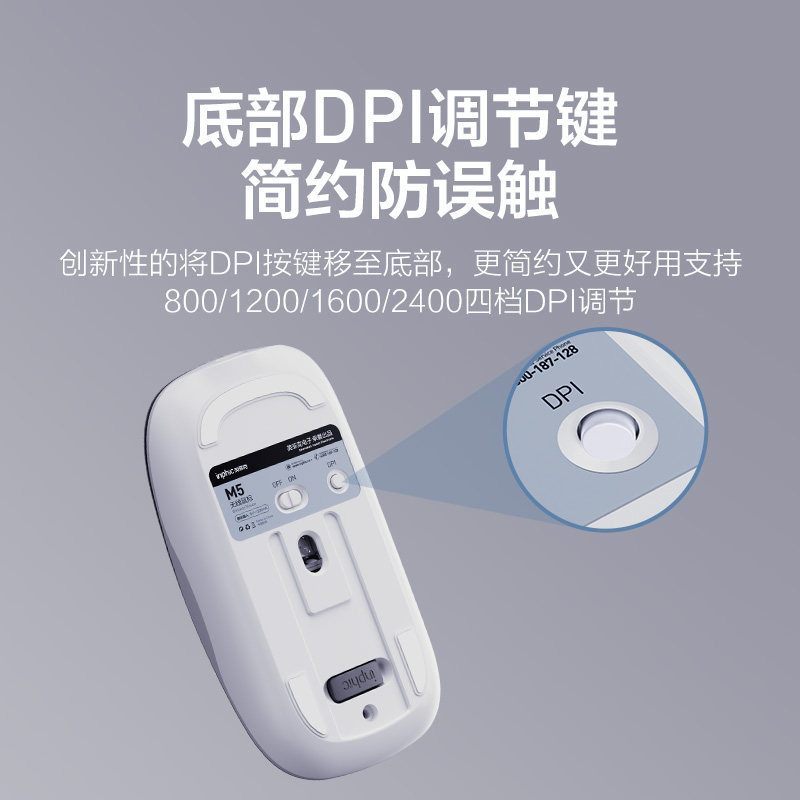 Bezprzewodowa Mysz Inphic M1L - Cicha, Ładowalna, RGB - Do PC i Laptopa