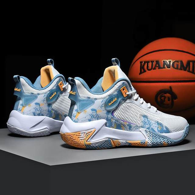 Jameski Bibi Basketball Shoes Men Autumn and Winter New Youth Anti ...