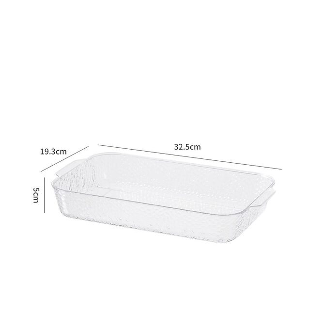 Household tray tea plate dinner plate light luxury style rectangular ...
