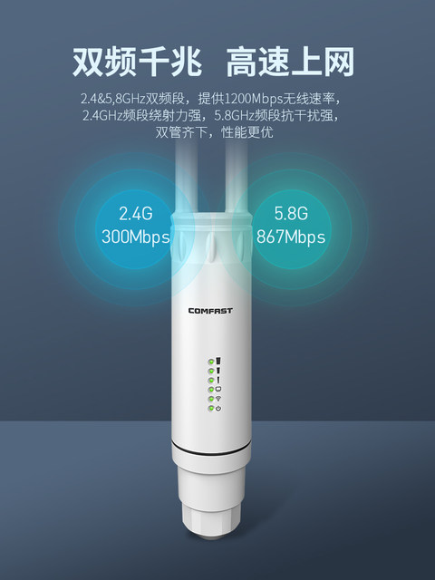 COMFAST CF-EW74 Dual-band Gigabit Wireless Outdoor AP High-Power 1200M ...