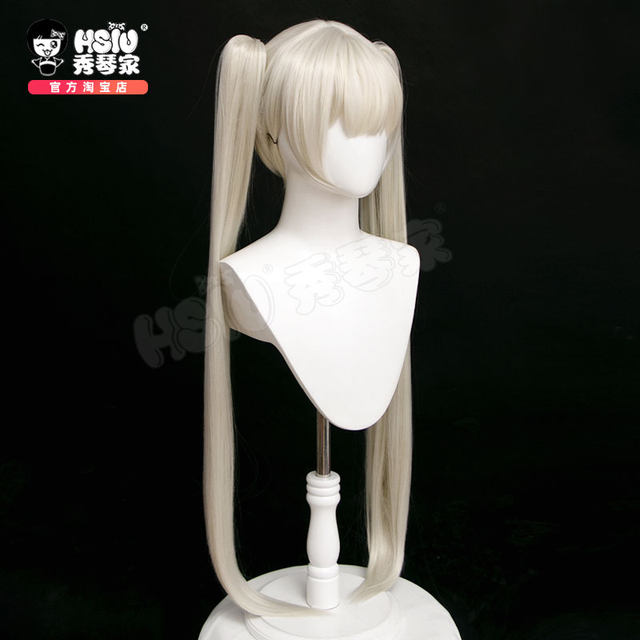 Xiuqinjia Azur Lane Xiaokewei cos wig center parted scalp double tiger ...
