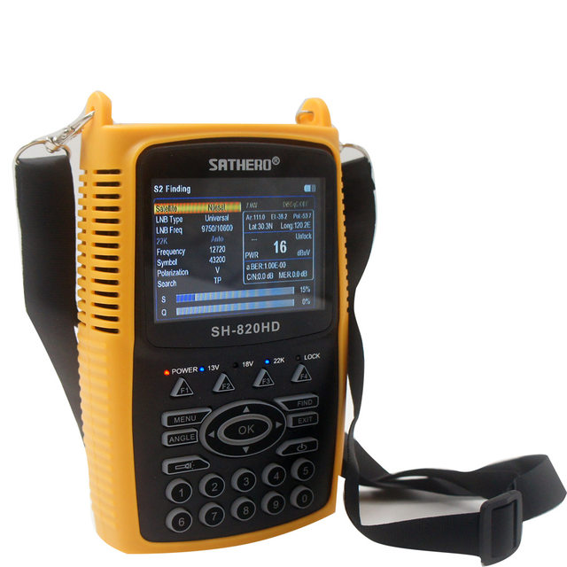Satherosh820HD Star Finding Instrument DVB-S2/T2 Twither SatelliteFinder